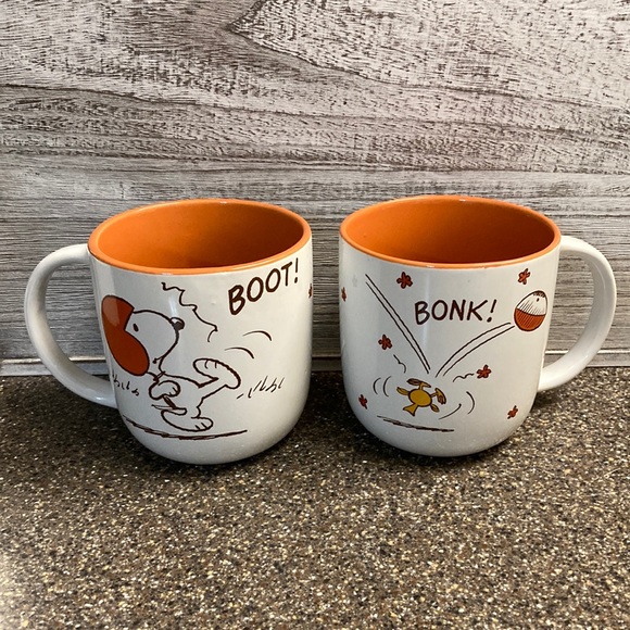Peanuts | Dining | Peanuts Snoopy Woodstock Bootbonk Football Mug ...